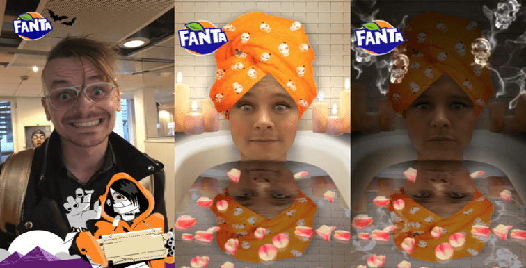 El Terrorífico Halloween de Fanta en Snapchat